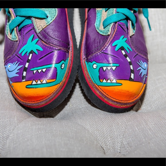 soletech walker | Shoes | Soltech Hand Painted Handmade Leather Bootie ...